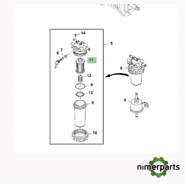 MIU804763 - Cartucho de filtro - Nimerparts - Repuestos Agrícolas y ...