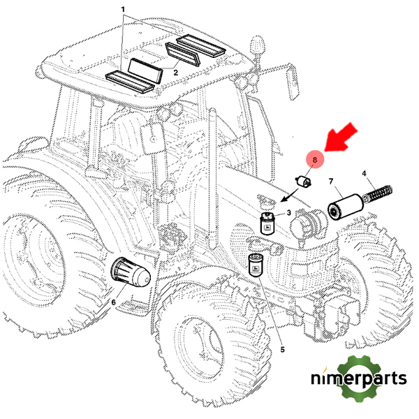 AL153517 - PREFILTRO DE GASOIL METAL ORIGINAL JOHN DEERE - Nimerparts ...