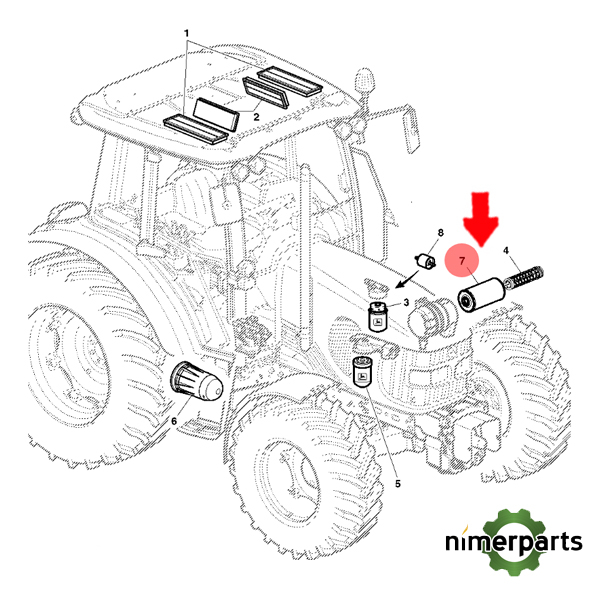 AL204809 - FILTRO DE AIRE DE MOTOR 5080M 5100M ORIGINAL JOHN DEERE ...