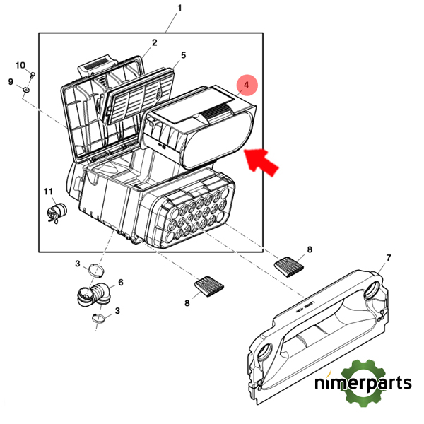 AL215055 - Motor filter 6m series and 6R original John Deere ...