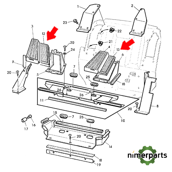AL71259 - FILTRO DE AIRE ACONDICIONADO PARA CABINA ORIGINAL JOHN DEERE ...