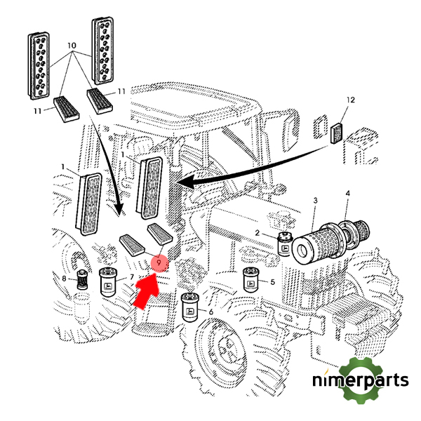 AL71259 - FILTRO DE AIRE ACONDICIONADO PARA CABINA ORIGINAL JOHN DEERE ...