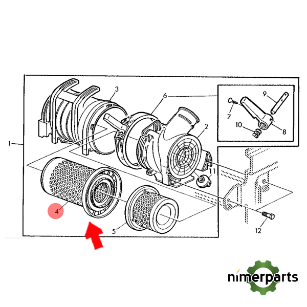 AL78223 - CARTUCHO DE FILTRO DE AIRE MOTOR EXTERIOR ORIGINAL JOHN DEERE ...