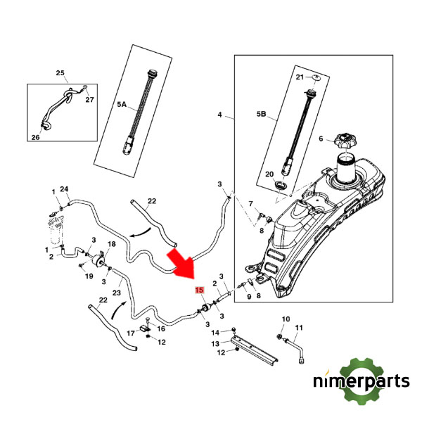 AM116304 - PREFILTRO GASOIL MINITRACTOR ORIGINAL JOHN DEERE ...