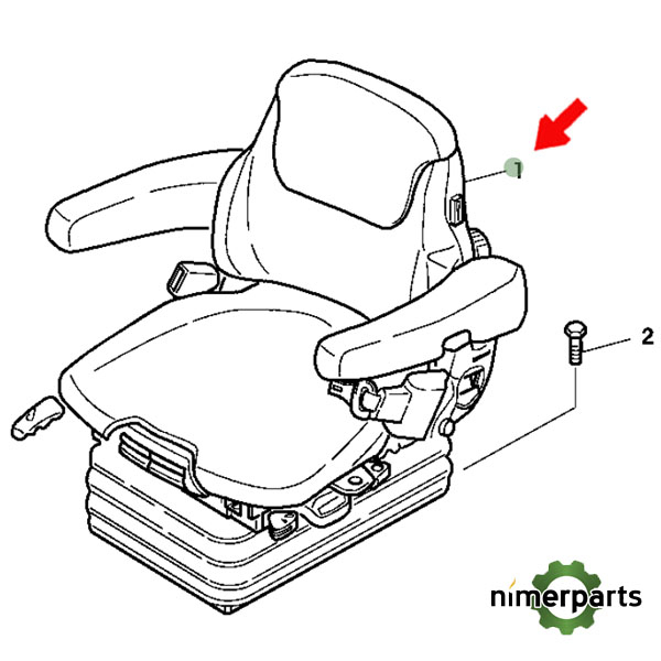 BL16318 - ASIENTO NEUMATICO MSG95 AL/741 JOHN DEERE - Nimerparts John ...