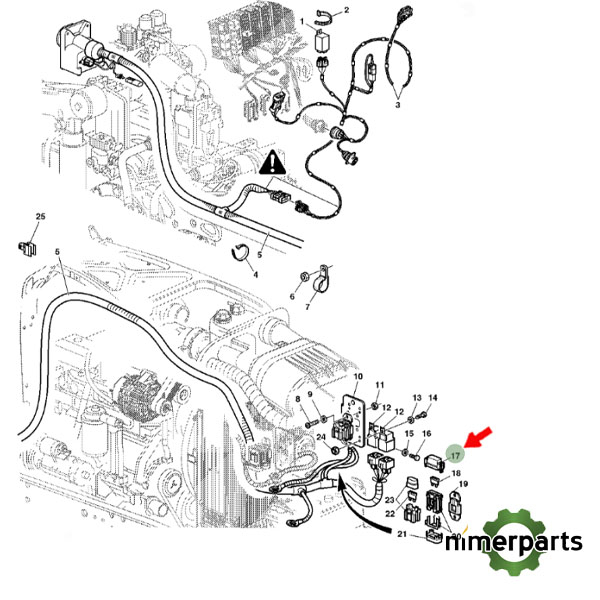 57M8181 - PORTFUSIBLE COVER 6010 20 John Deere - Nimerparts - Spare ...