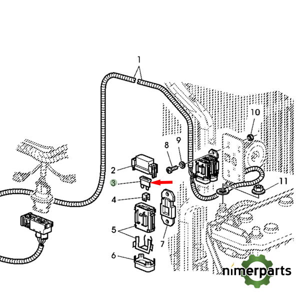 57m8190 - Maxi 80 Amp fuse John Deere - Nimerparts - Spare parts John Deere