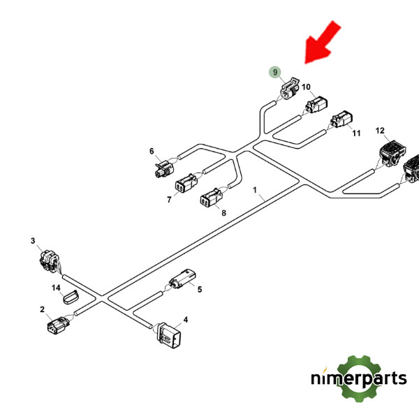 57M8603 - SELLADOR DE CONECT. ELEC. JOHN DEERE - Nimerparts John Deere ...