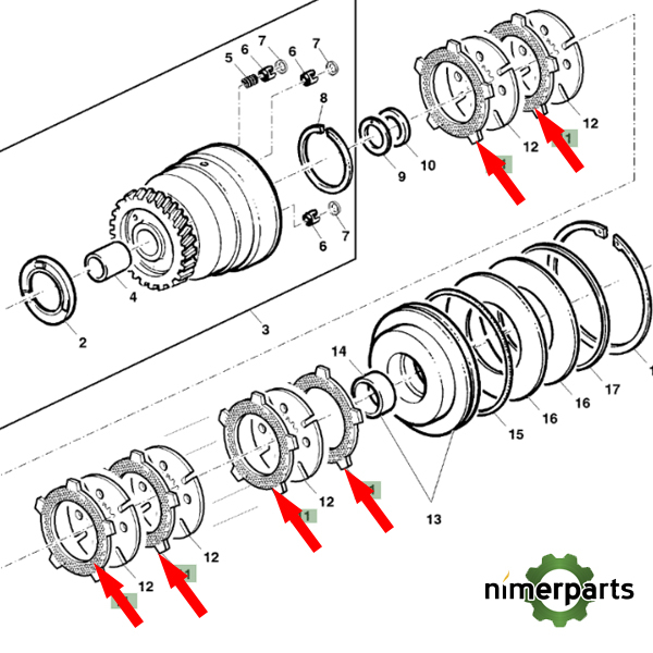 AL114526 - DISCO EMBRAGUE TDM 6000 JOHN DEERE - Nimerparts - Repuestos ...