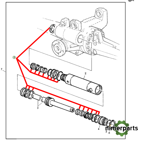 AL119378 - JUEGO GOMAS DIRECCIÓN 6900 6910 JOHN DEERE - Nimerparts ...