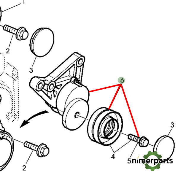 AL156090 - TENSOR CORREA VENT 6515-6020 JOHN DEERE - Nimerparts ...