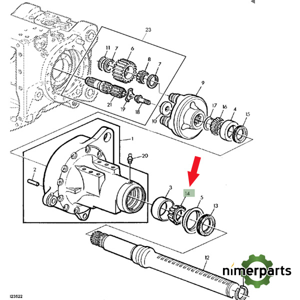 AL156506 - CONO RODAMIENTO CAÑONERA 6 6620 JOHN DEERE - Nimerparts ...