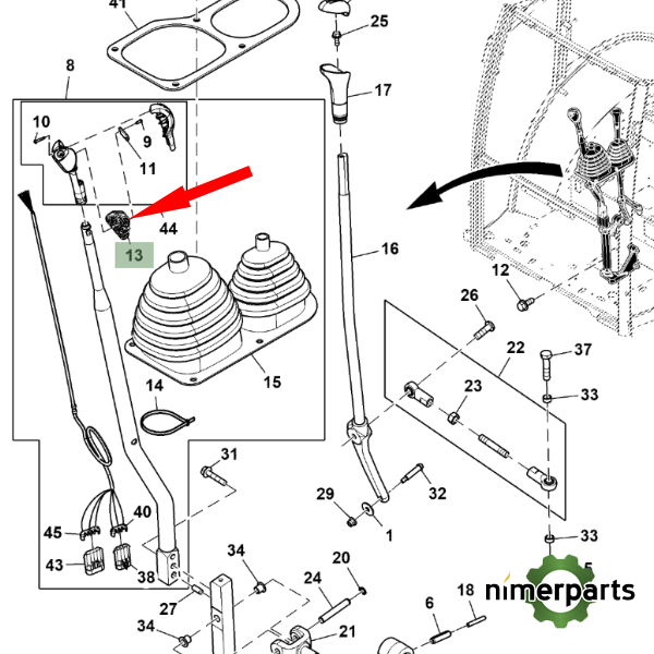 AL218978 - INTERRUPTOR PALANCA CAMBIO JOHN DEERE - Nimerparts ...
