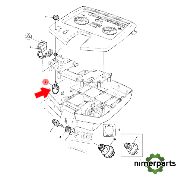 AL36529 - INTERRUPTOR LUCES-LIMPIA 6000 ORIGINAL JOHN DEERE ...
