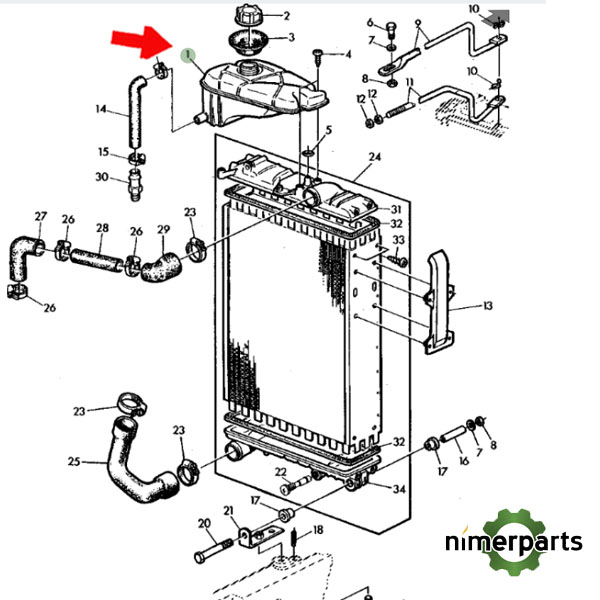 AL65822 - DEPOSITO AGUA RADIADOR S50 JOHN DEERE - Nimerparts ...