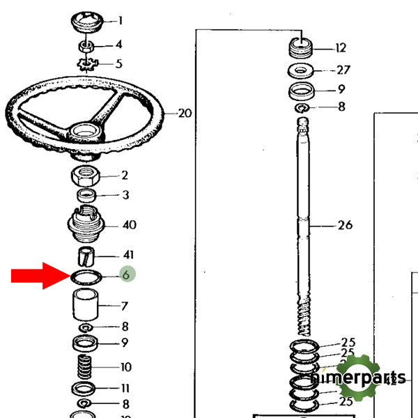 B3690R - John Deere Torico Ring - Nimerparts - Spare parts John Deere