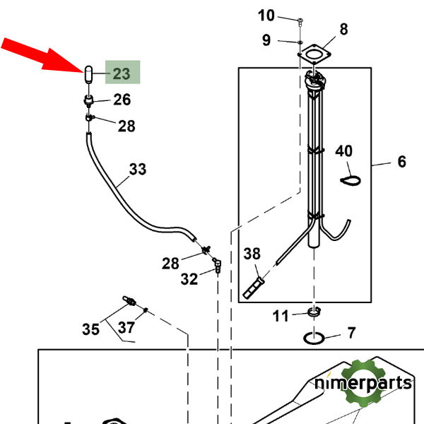 H216169 - FILTRO RESPIRADERO DEPOSITO ORIGINAL JOHN DEERE - Nimerparts ...