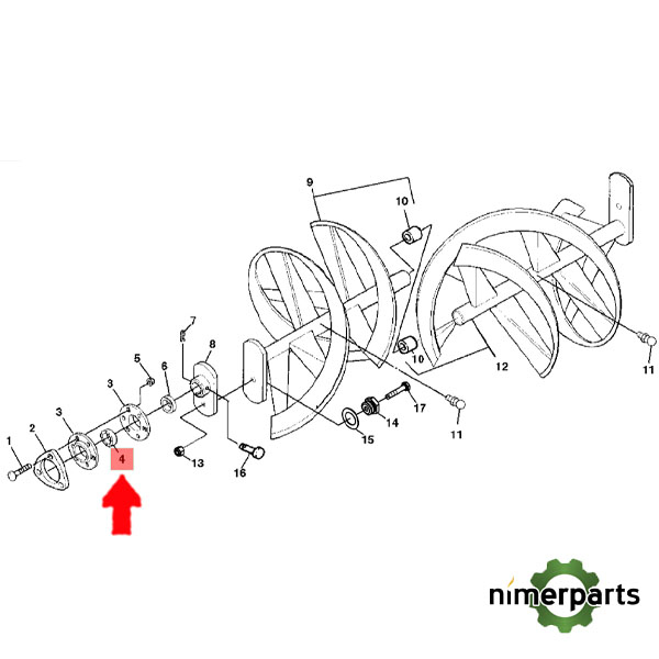 JD8665 - John Deere ball bearing - Nimerparts - Spare parts John Deere