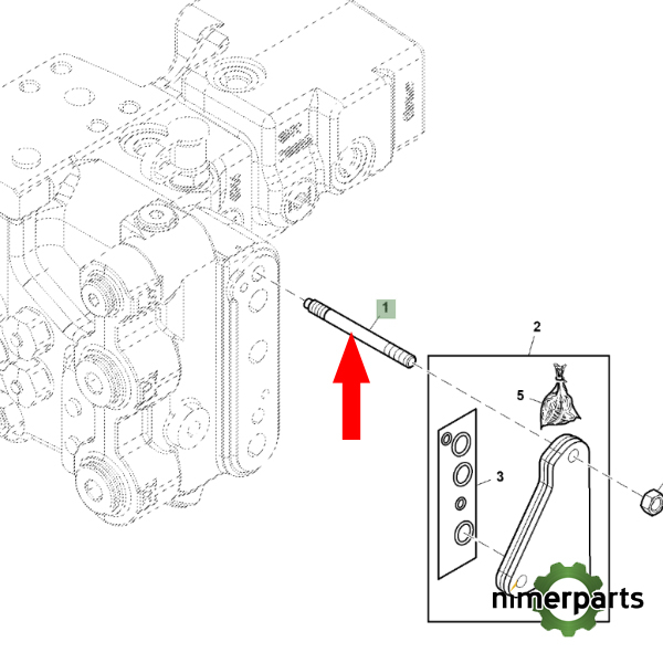 L173495 - Esparrago 3rd VMD 6030 (L = 90mm) John Deere - Nimerparts ...