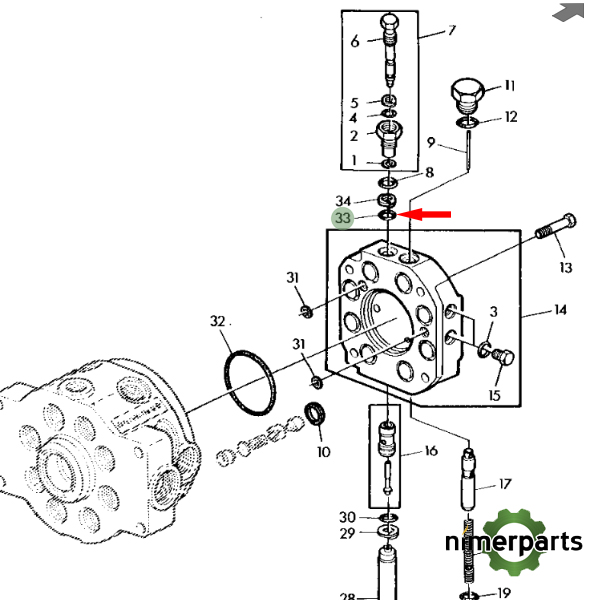 R27564 - John Deere Toric Ring - Nimerparts