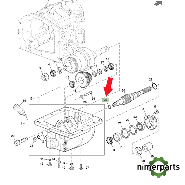 R34140 - SEGMENTO EJE HILO ORIGINAL JOHN DEERE - Nimerparts - Repuestos ...