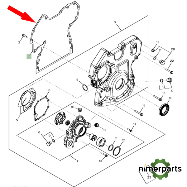 R545884 - John Deere Board - Nimerparts - Spare parts John Deere