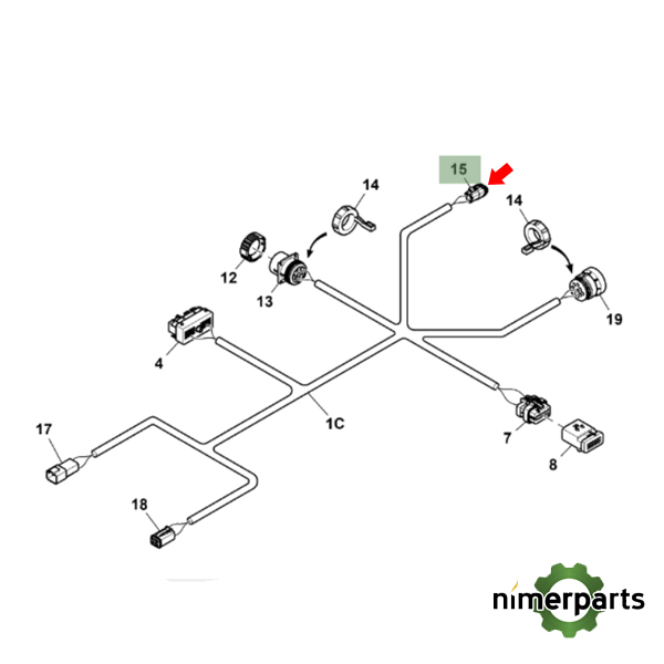 R78069 - Original John Deere plug - Nimerparts - Spare parts John Deere