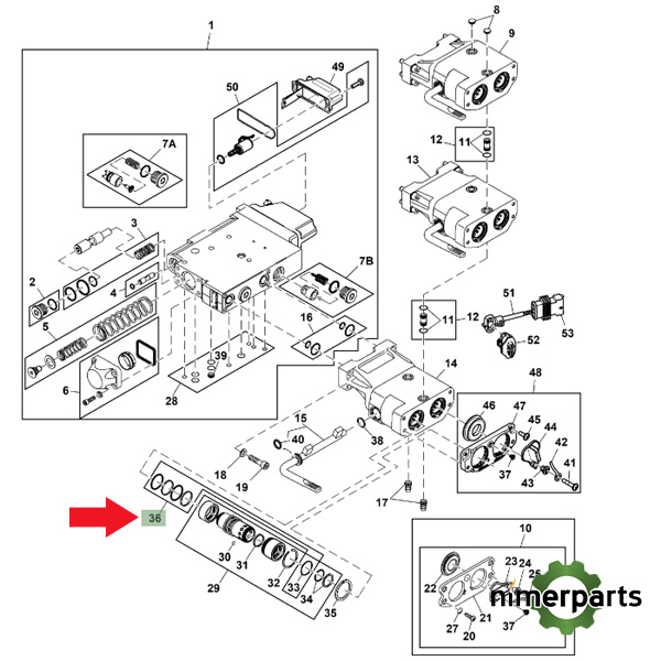 RE186600 - GAMAS ECLUFES 7 8020 John Deere - Nimerparts - Spare parts ...