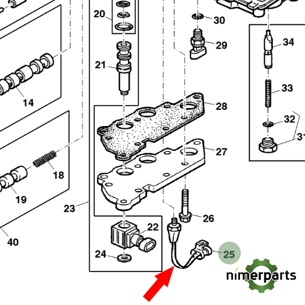 RE212880 - Ansfeater Sensor Inverter John Deere - Nimerparts - Spare ...