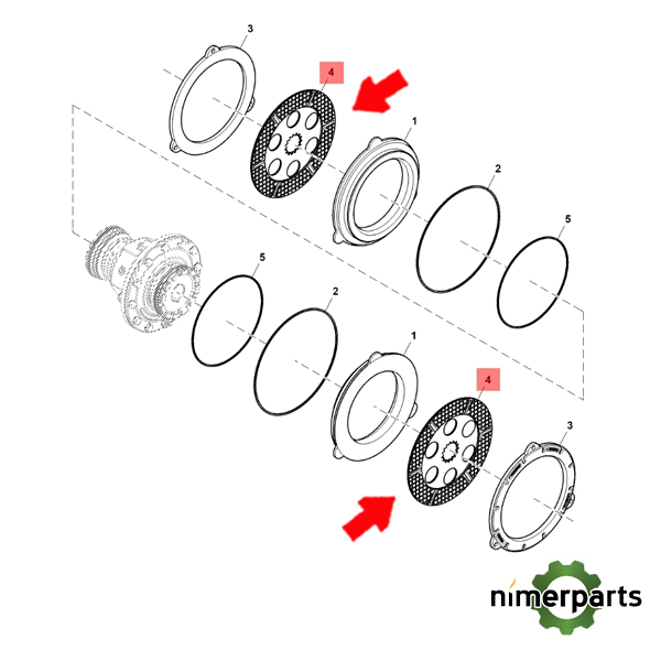 RE324245 - DISCO DE FRENO 7 7010 7020 ORIGINAL JOHN DEERE - Nimerparts ...
