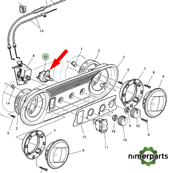 RE43497 - A -AC 6 8000 John Deere Fan Switch - Nimerparts - Spare parts ...