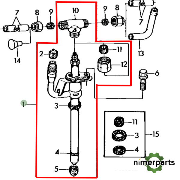 RE48786 - Motor injector John Deere - Nimerparts - Spare parts John Deere