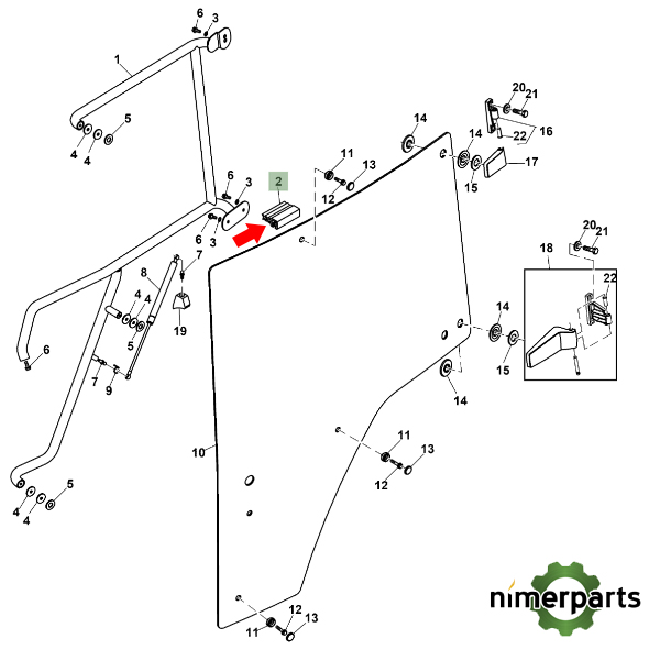 RE570092 - Crystal Rubber 7 8 9020 John Deere - Nimerparts - Spare ...
