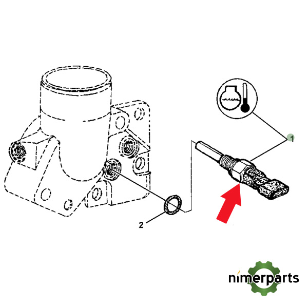 RE65836 - Termistor Temperature 6010-7010 John Deere - Nimerparts