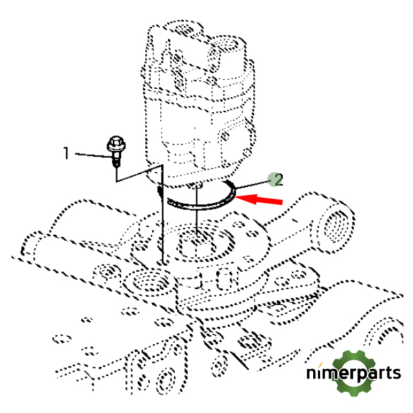 T42302 - Hydraulic pump ring 6000 8000 John Deere - Nimerparts - Spare ...