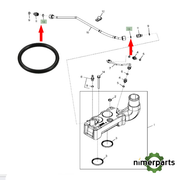 T77613 - ANILLO TORICO ORIGINAL JOHN DEERE - Nimerparts - Repuestos ...