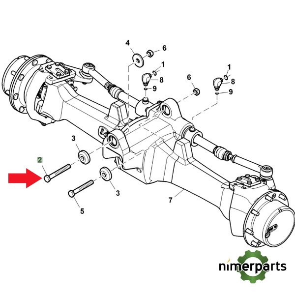 19M7921 - TORNILLO 20MM X 150MM PUENTE 6000 JOHN DEERE - Nimerparts ...
