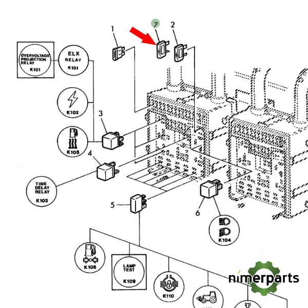 57M7326 - DIODE 3 AMPERIOS FUSIBLE BOX John Deere - Nimerparts - Spare ...