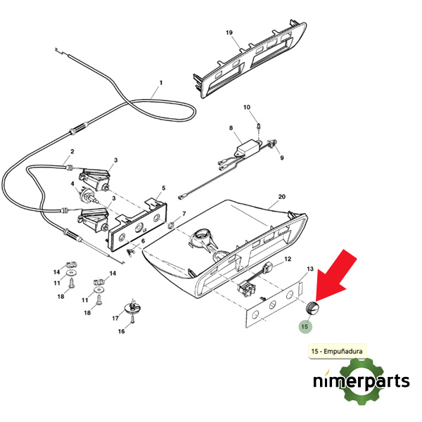 AL76568 - HANDLATS 7 8 9000 John Deere - Nimerparts - Spare parts John ...