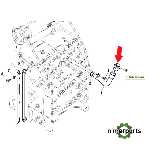 RE28429 - TAPON ACEITE ELEVADOR 8 9020 JOHN DEERE - Nimerparts ...