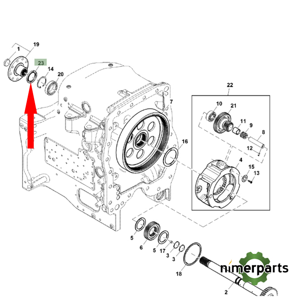 RE314964 - Retan John Deere - Nimerparts - Spare parts John Deere