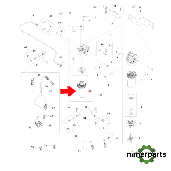 DZ115392 - Final Motor Fuel Filter Phase IV Original John Deere ...