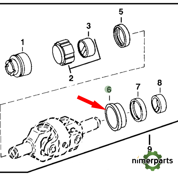 R135247 - PALIER TDM 7 8000 John Deere - Nimerparts - Spare parts John ...