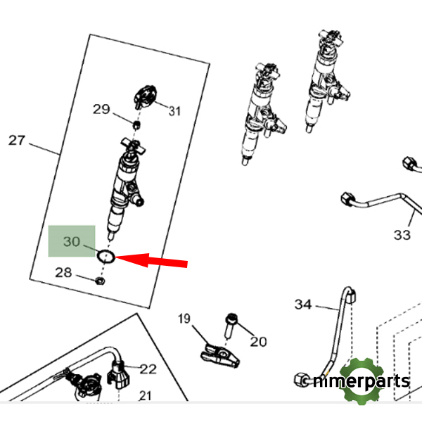 R516647 - John Deere Torico Ring - Nimerparts - Spare parts John Deere