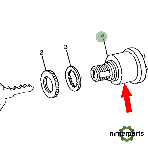 TCA22740 - John Deere rotating switch - Nimerparts - Spare parts John Deere