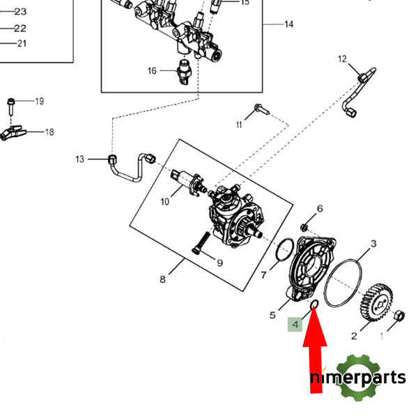 R116031 - Original Toric Ring John Deere - Nimerparts - Spare parts ...