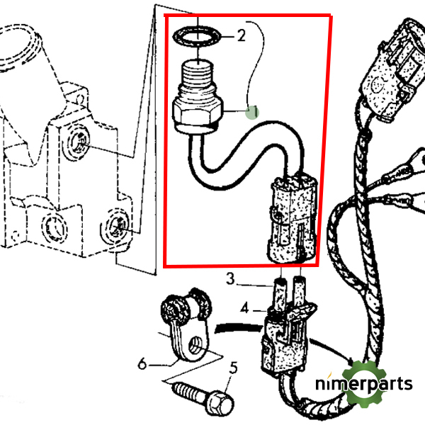 RE503242 - Injector Pump Sensor 5 7010 John Deere - Nimerparts - Spare ...