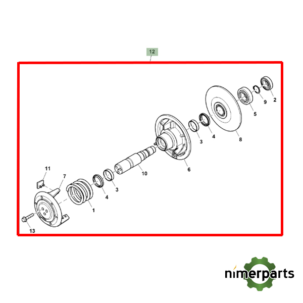 RE582570 - John Deere fan transmission - Nimerparts - Spare parts John ...