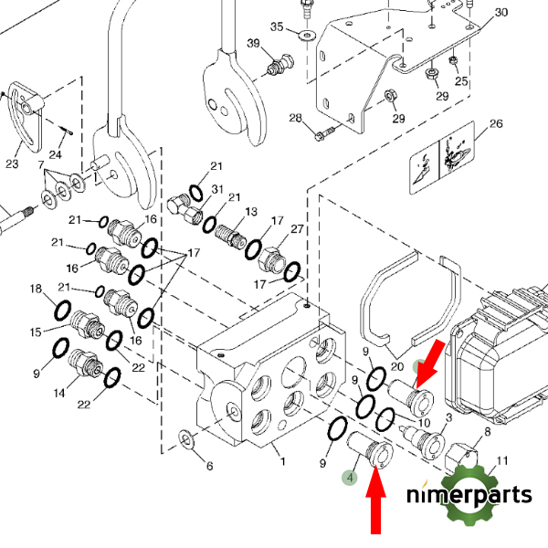AXE21789 - VÁLVULA ENCHUFE HIDRÁULICO JOHN DEERE - Nimerparts ...