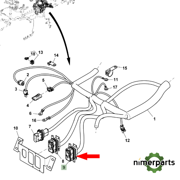 57m7402 - John Deere electric cable sealant - Nimerparts - Spare parts ...